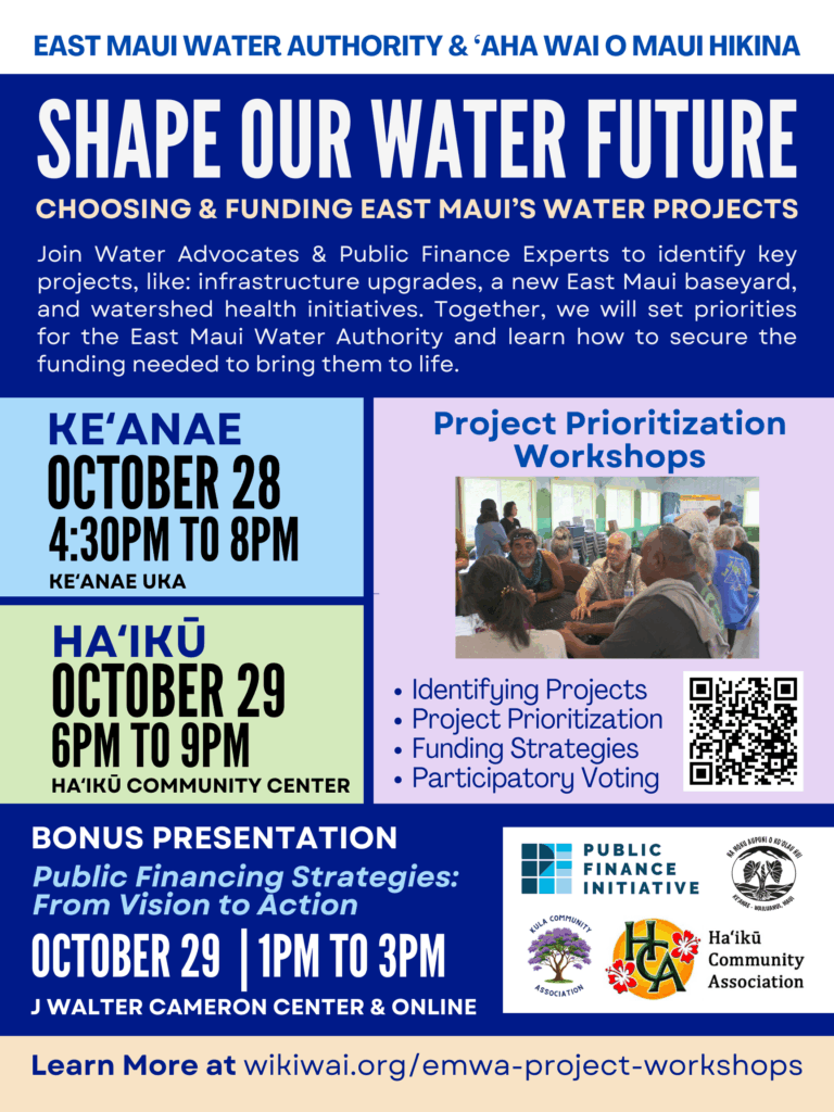 East Maui Water Events – Ha'iku Community Association